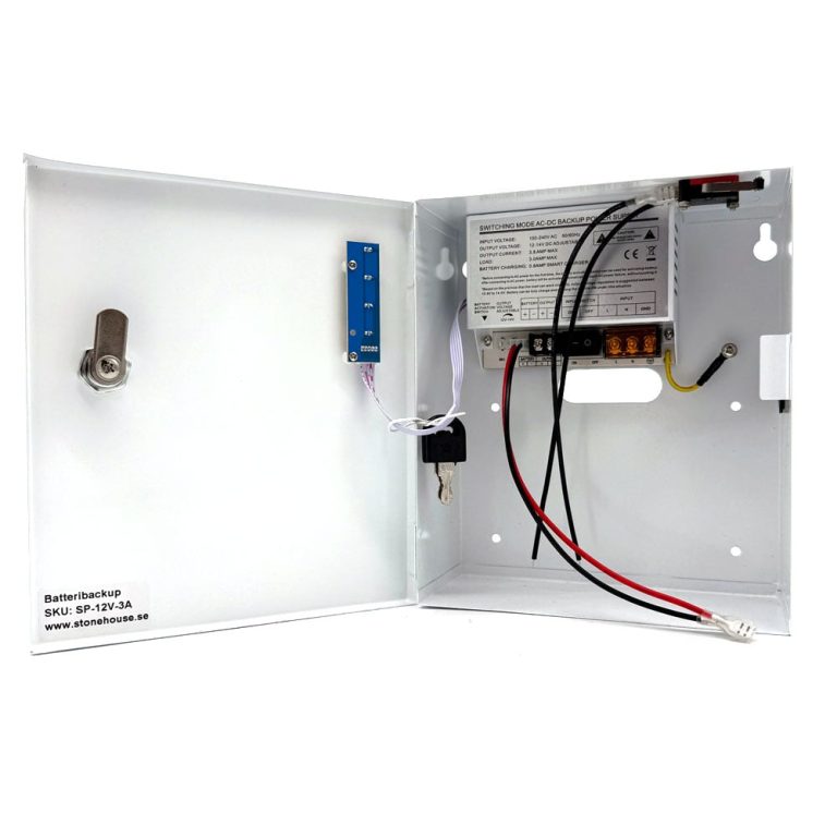 Battery backup 12V 3A with UPS function for access control systems